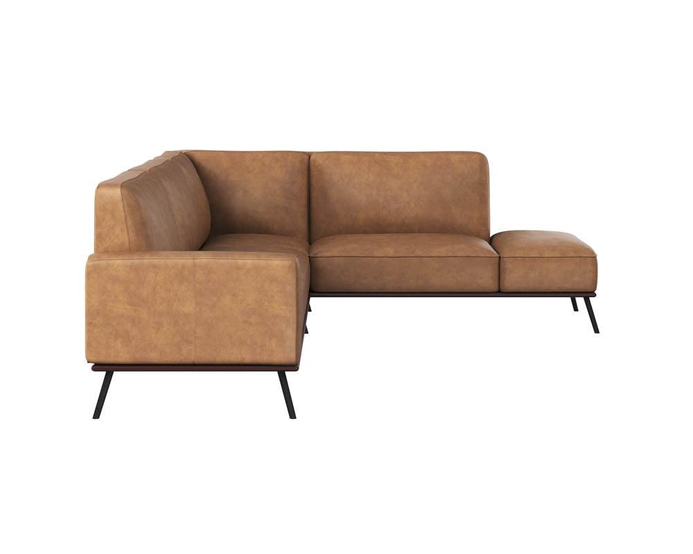 Brandi Sofa Chaise - Raf - Camel Leather – Maison Vogue